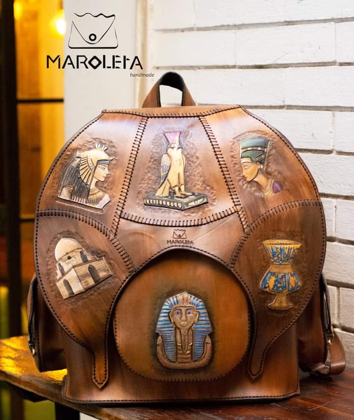 Leatherworker promotes tourism in style - Egyptian Gazette