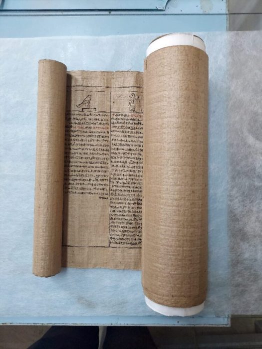First Egyptian-discovered papyrus now on display - Egyptian Gazette