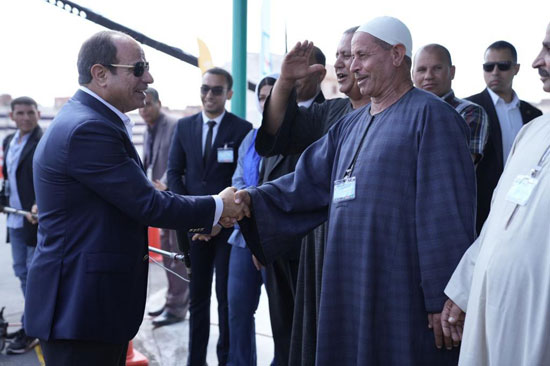 Sisi inspects agriculture complex in Abaadia village in Behera ...